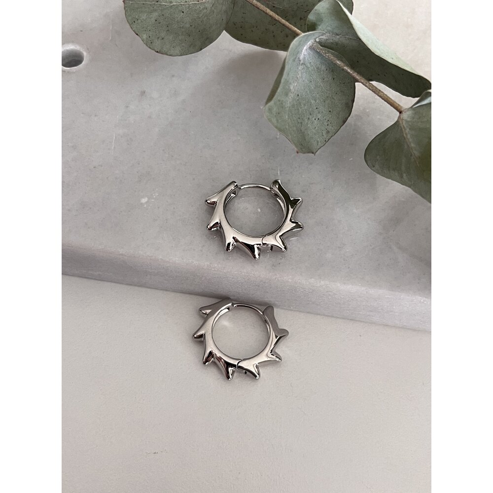 Xuping Silver Dönence Küpe | Defnnest Jewerly