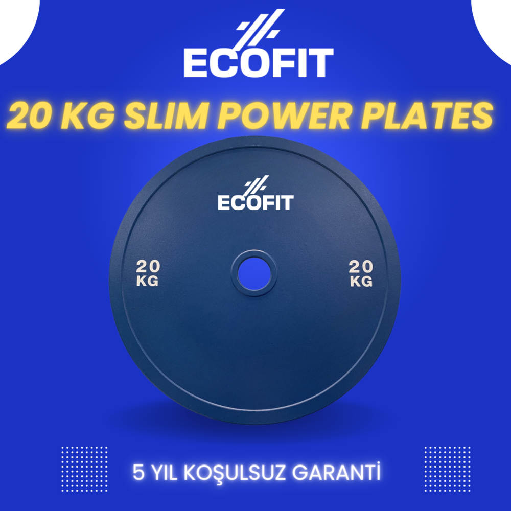 SLIM POWER PLATES 20KG ÇİFT | ECOFIT SPOR EKİPMANLARI