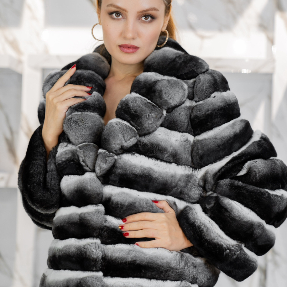 chinchilla jacket | ERDAL FUR