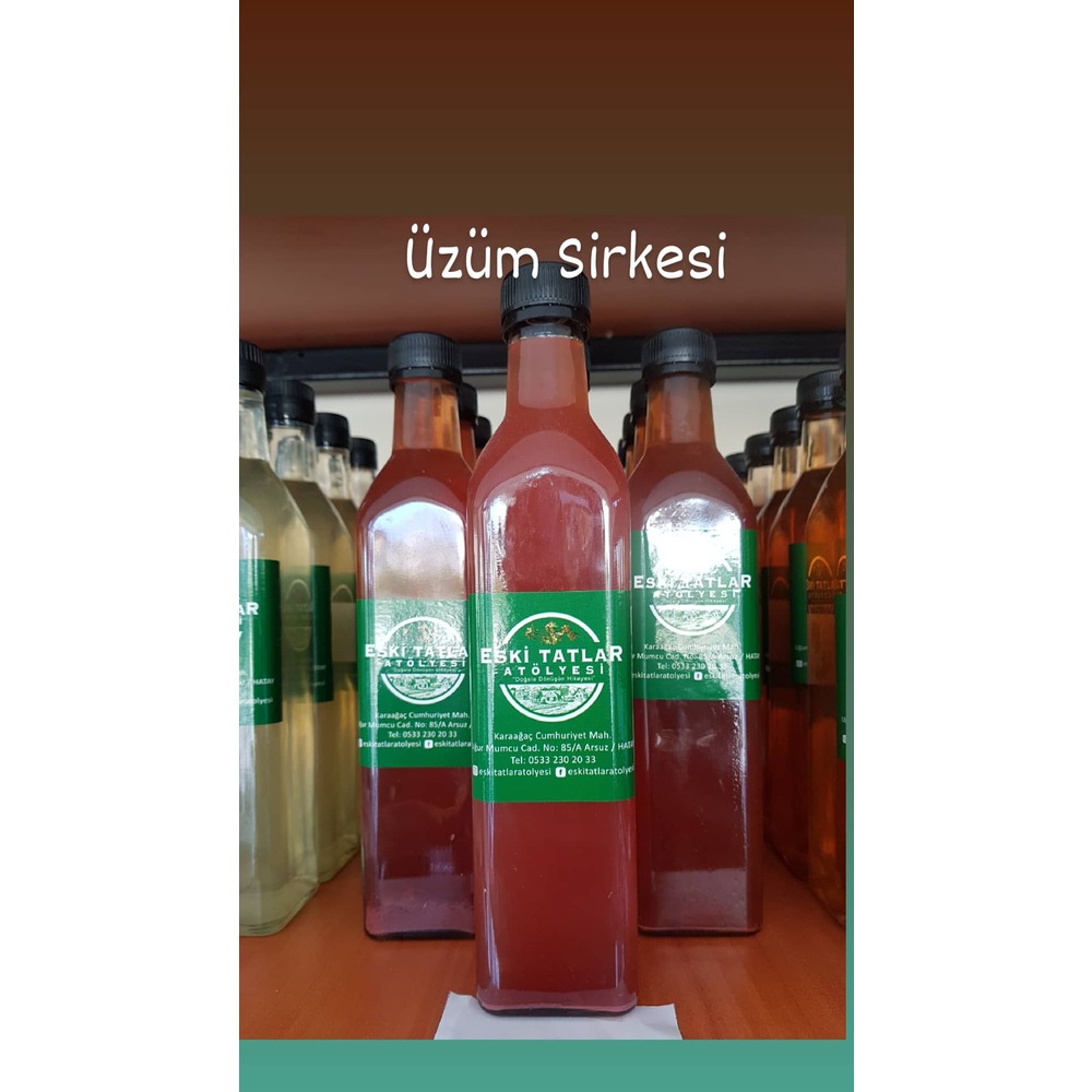 Üzüm Sirkesi 500 ML | Eski Tatlar Atölyesi