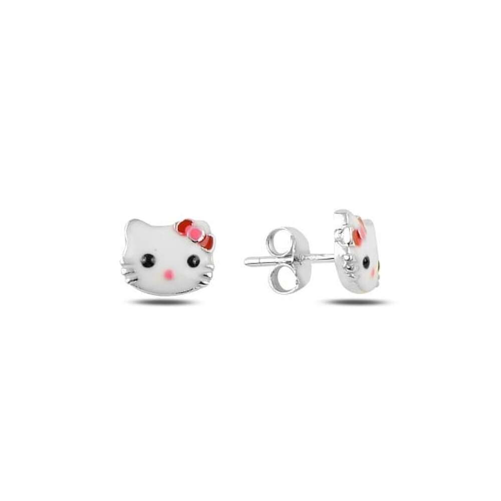 Hello Kity Gümüş Küpe | ESNA TAKI JEWELLERY