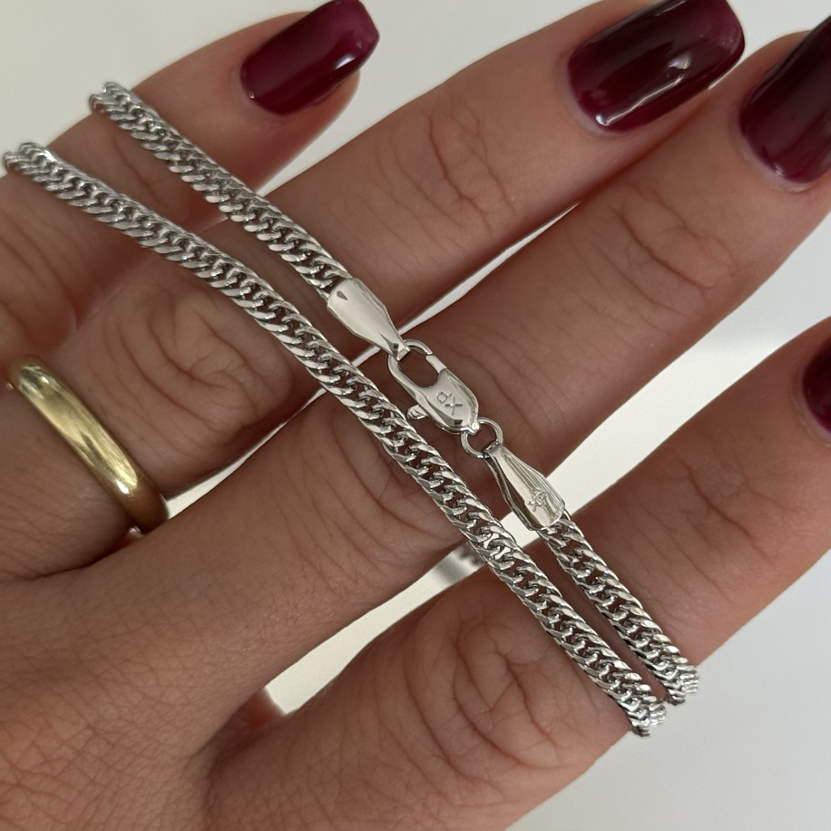 Xuping Silver 2,5 mm Gurmet Zincir Kolye | Facile Takı