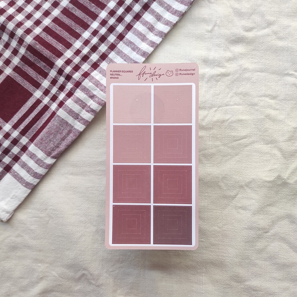 PLANNER SQUARES NEUTRAL_ #N040 planlayıcı kareleri, toprak tonları ...