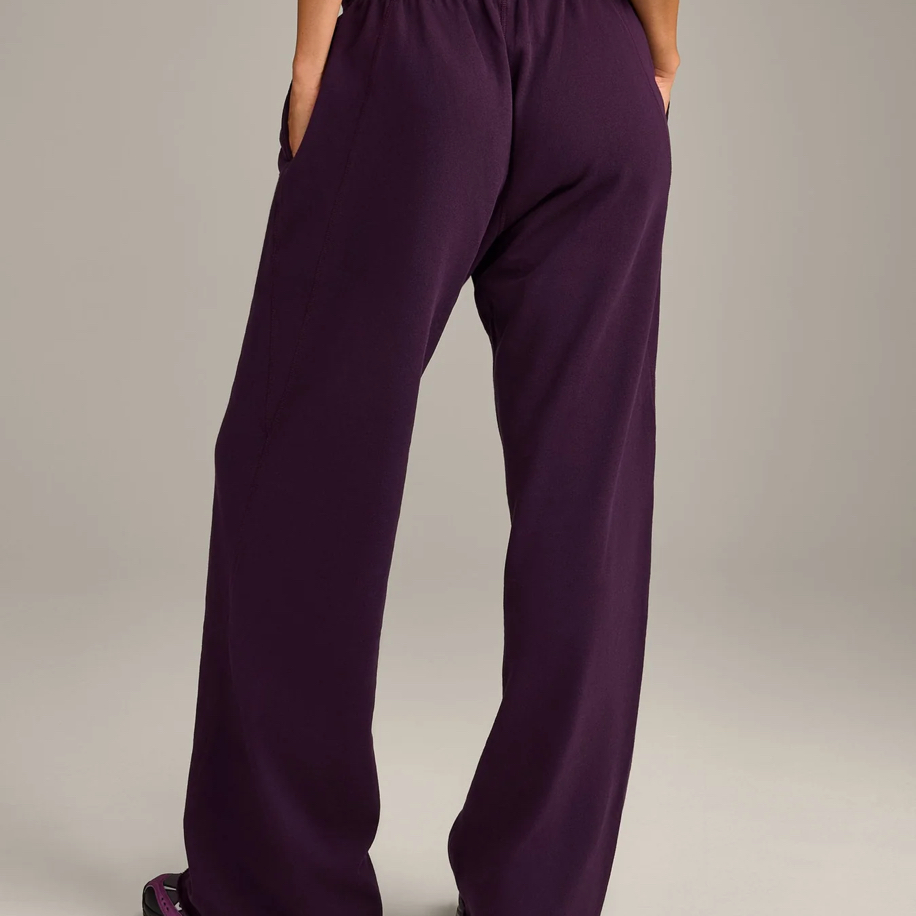 OA RAW CUT LOUNGE WIDE LEG BLACKBERRY PURPLE | FLEXA