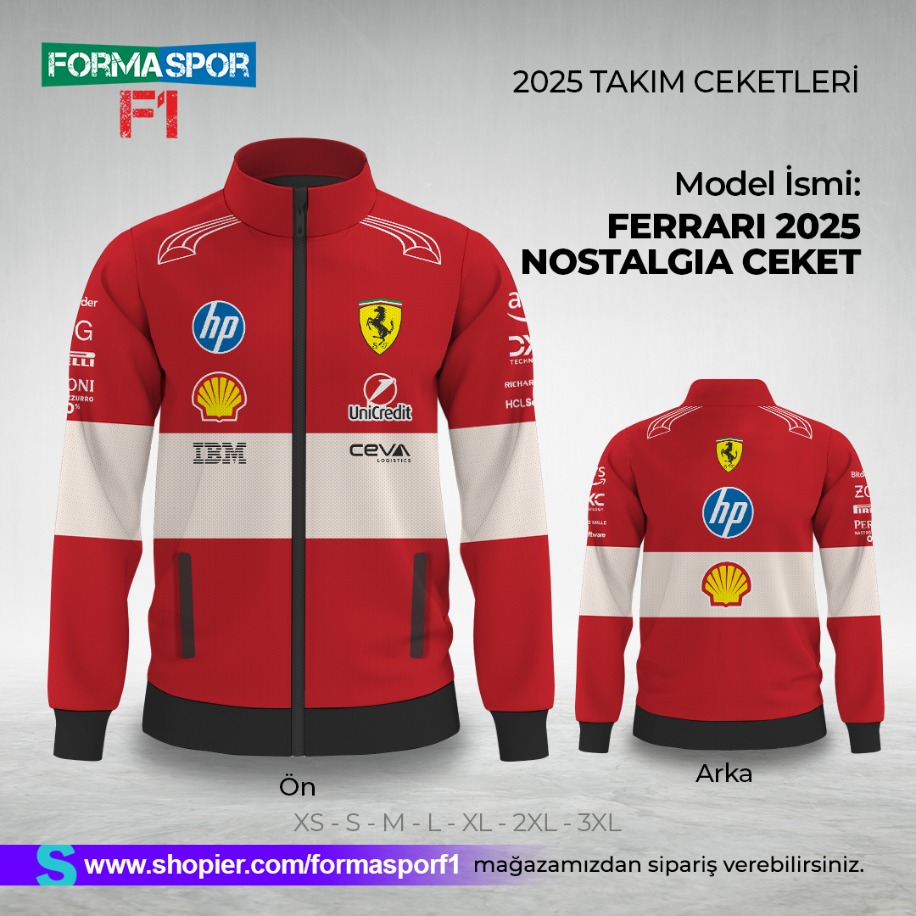 Ferrari 2025 Nostalgia Ceket | FormaSporF1