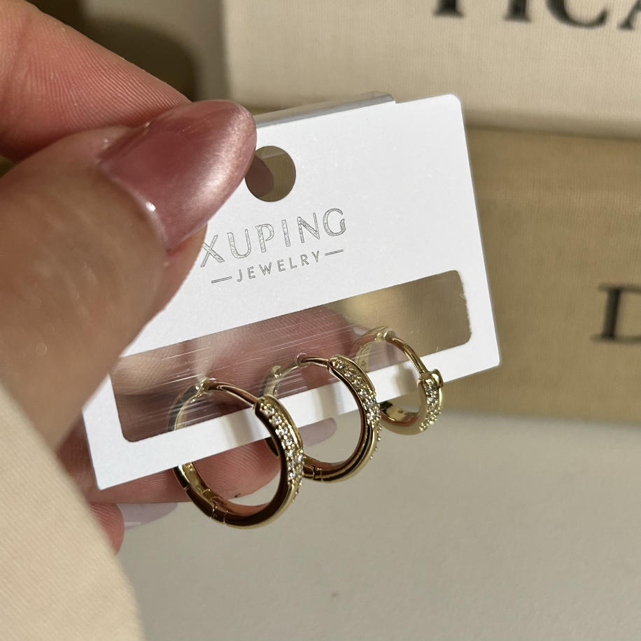 Xuping Gold Üçlü Küpe Set | Glint.Co Accessory