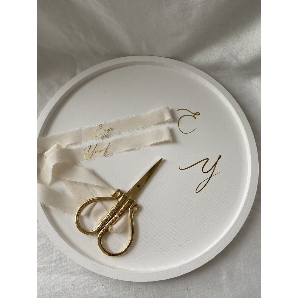 29cm Harf detaylı tepsi | Gulsen Design