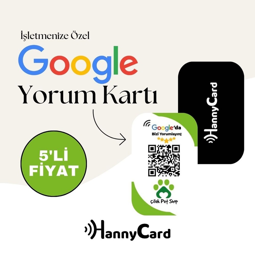 Google Yorum kartı 5 li kampanya | Hanny Card