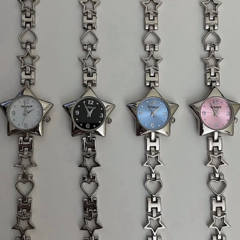Pinterest yıldızlı saat (PEMBE RENK) | jeweleryguidee
