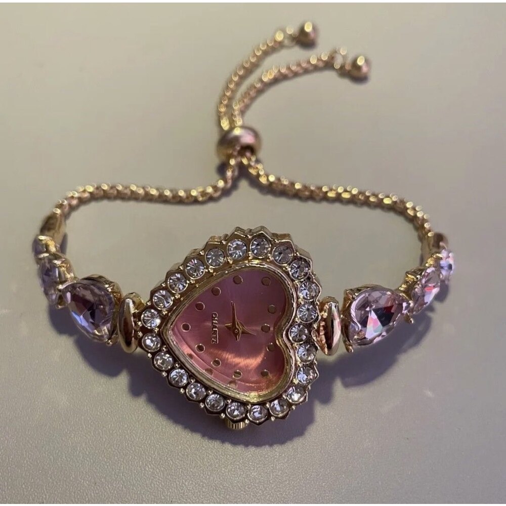Pinterest full taşlı kalp saat | jeweleryguidee