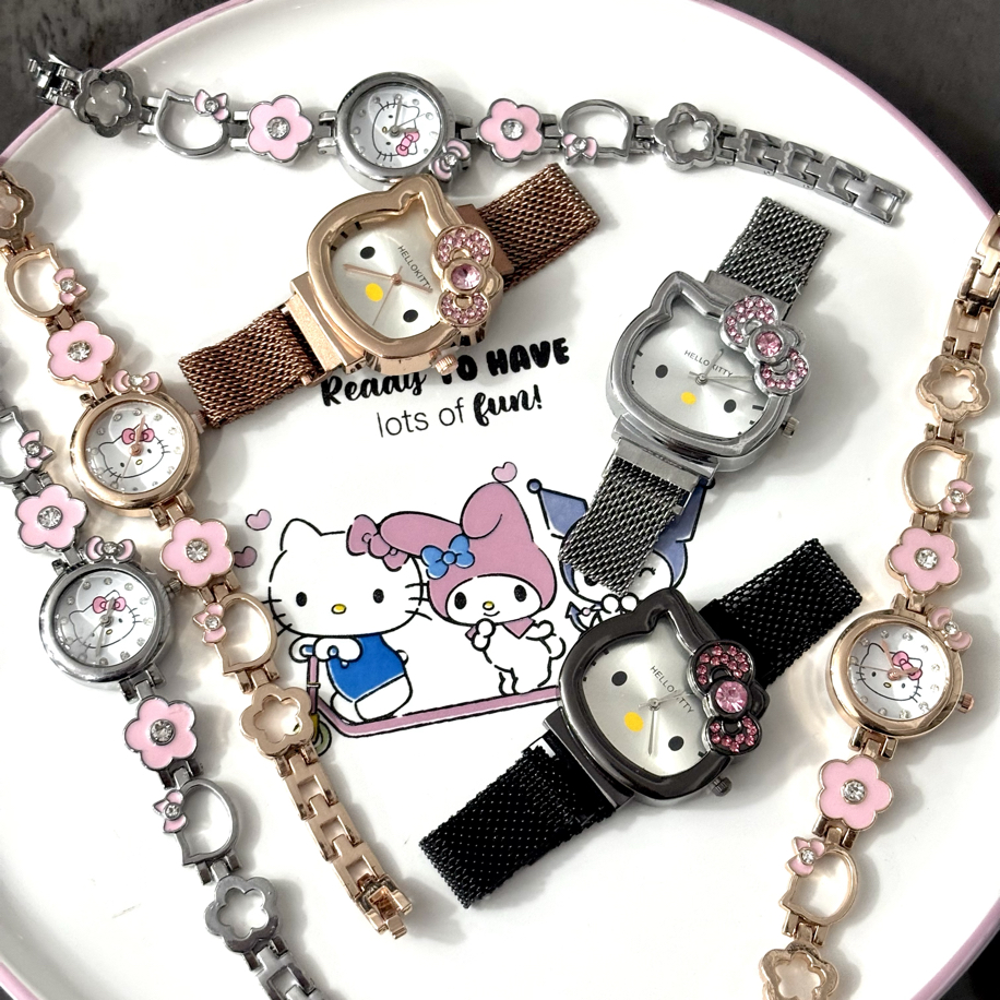 Pinterest Hello Kitty saat (SİYAH) | jeweleryguidee