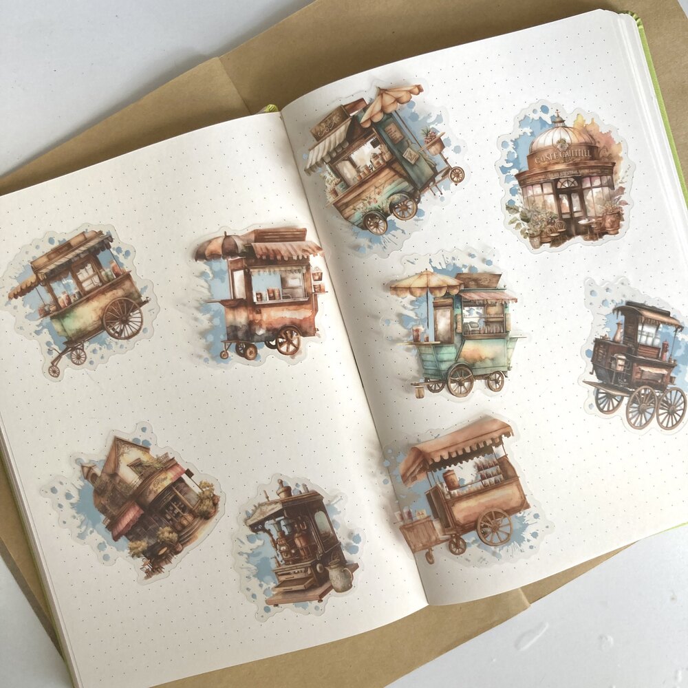 vintage kafe sticker | junymoo