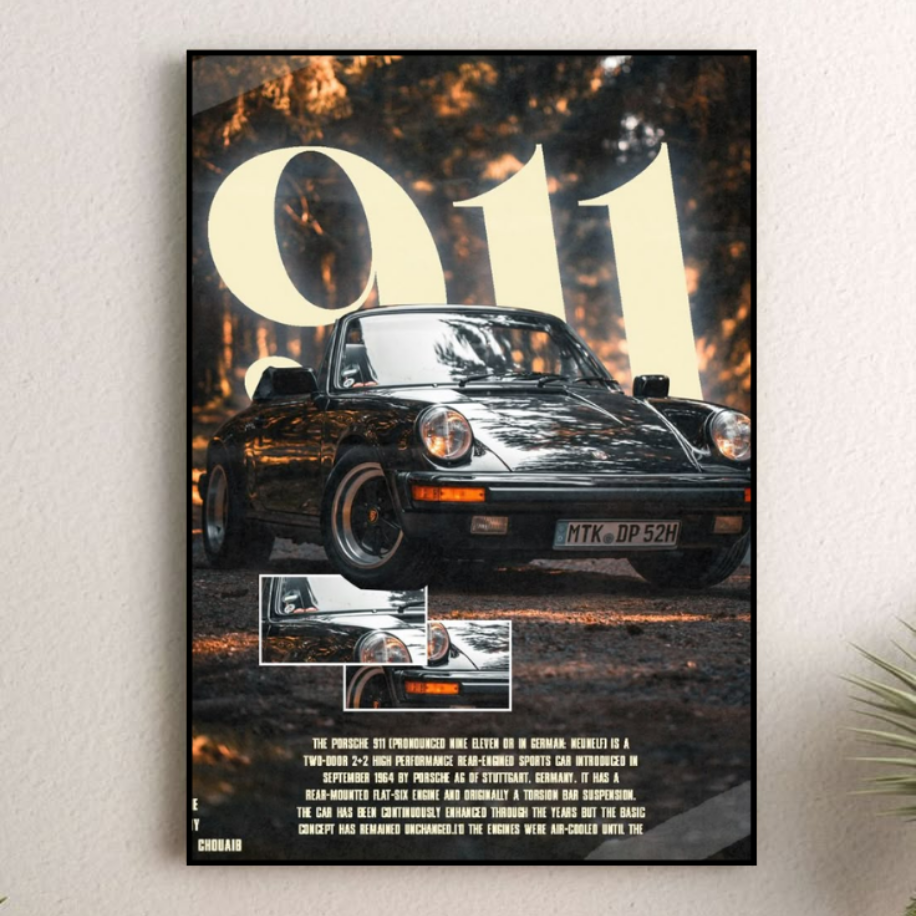 Porsche 911 Poster (3) | Leezy
