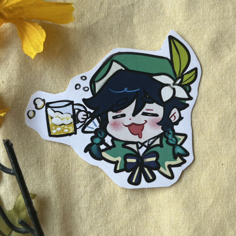 Genshin Impact-Venti Sticker | Lunaloomie