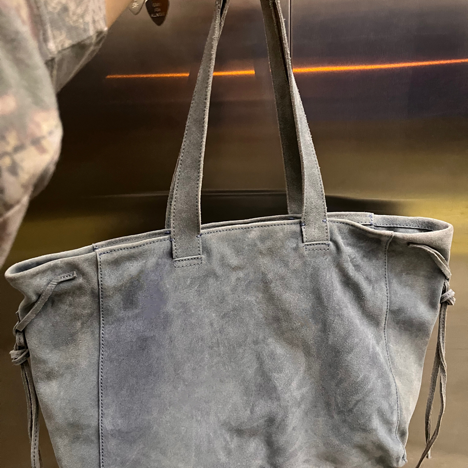 MNG suede tote bag | Mahalo Vintage Club