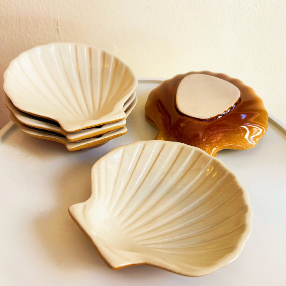 Handmade Ceramic Seashell Plates | marjisroom