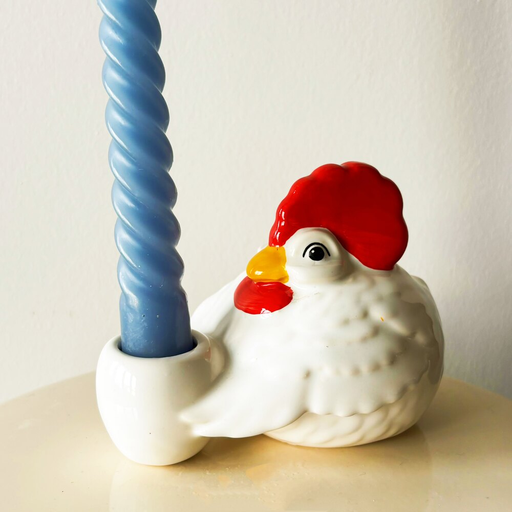 70’s Goebel Rooster Candleholder | marjisroom