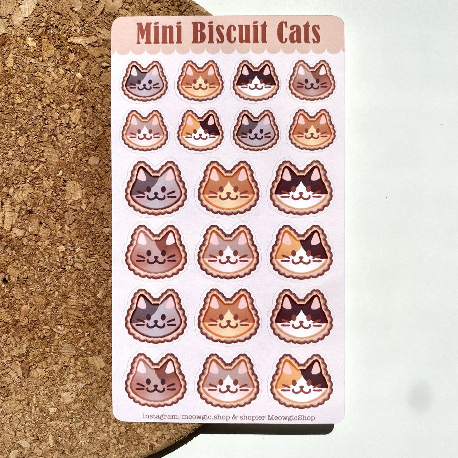 Biscuit Cats - Sticker Sheet | Meowgic Shop =^·ω·^=
