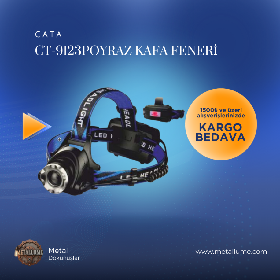 CT-9123POYRAZ KAFA FENERİ | "Aydınlatan Sanat"