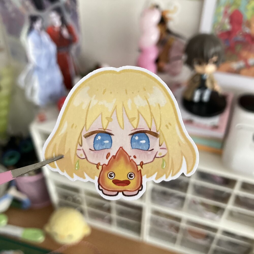 Howl Chibi Sticker | Howl’s Moving Castle (Mavi & Sarı) | Munisshi's ...