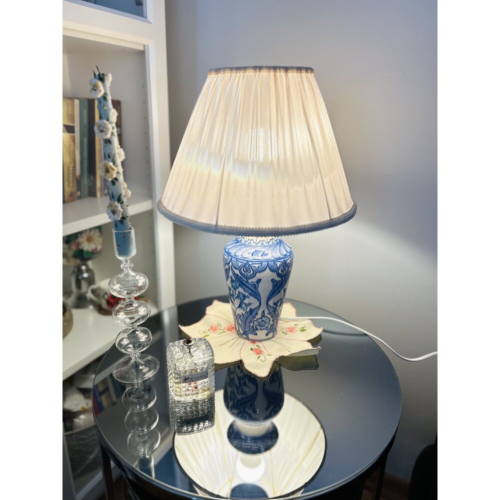 Çini desen blue Blanc abajur | Rose Store