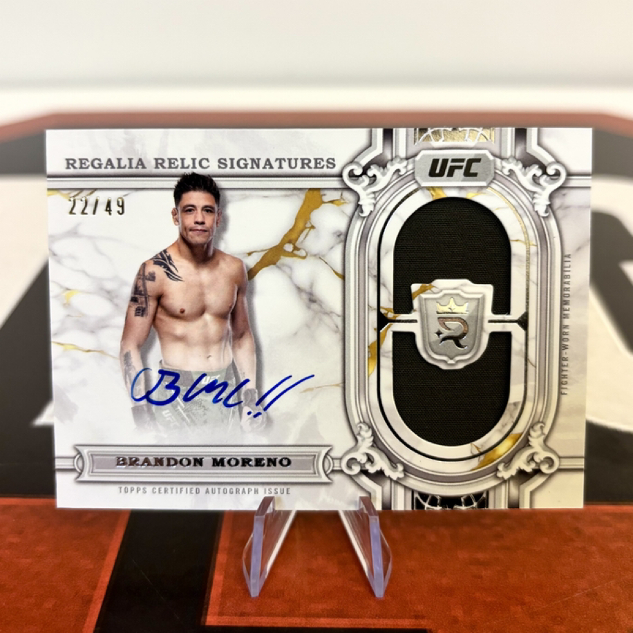 Brandon Moreno Royality relic+ıslak imza /49 | Octagon Hits TR