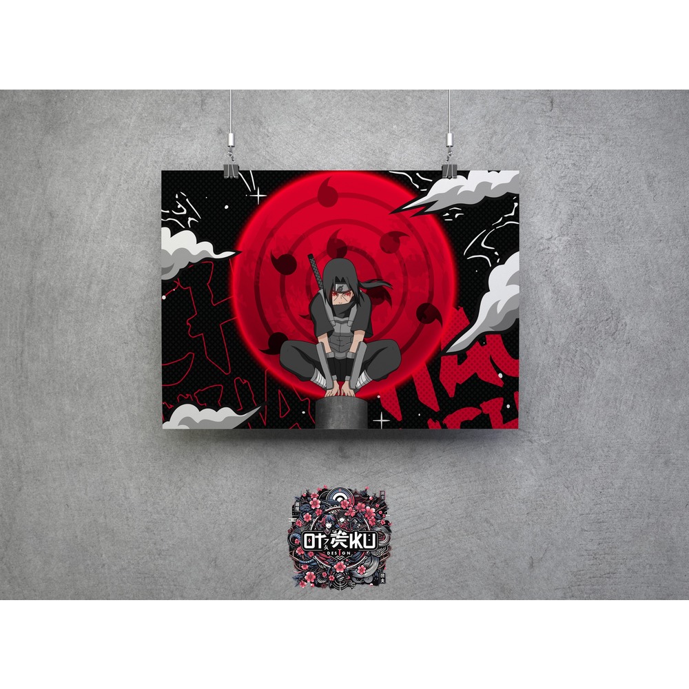 Naruto İtachi 4K Metal Poster 20x28 | Otaku Dizayn