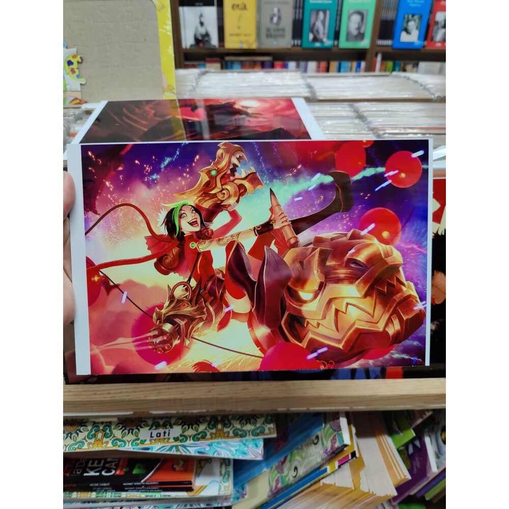 League Of Legends Jinx 4K Metal Poster 20x28 | Otaku Dizayn