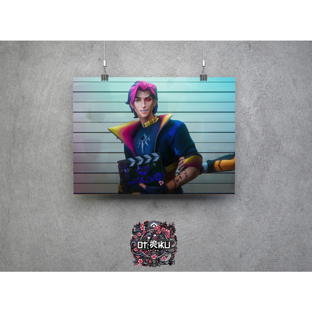 League Of Legends Kayn 4K Metal Poster 20x28 | Otaku Dizayn