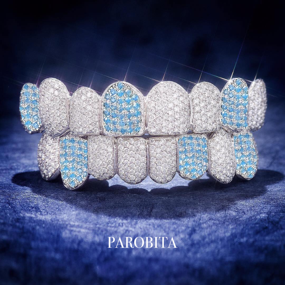 Iced Out Blue Grillz | Parobita