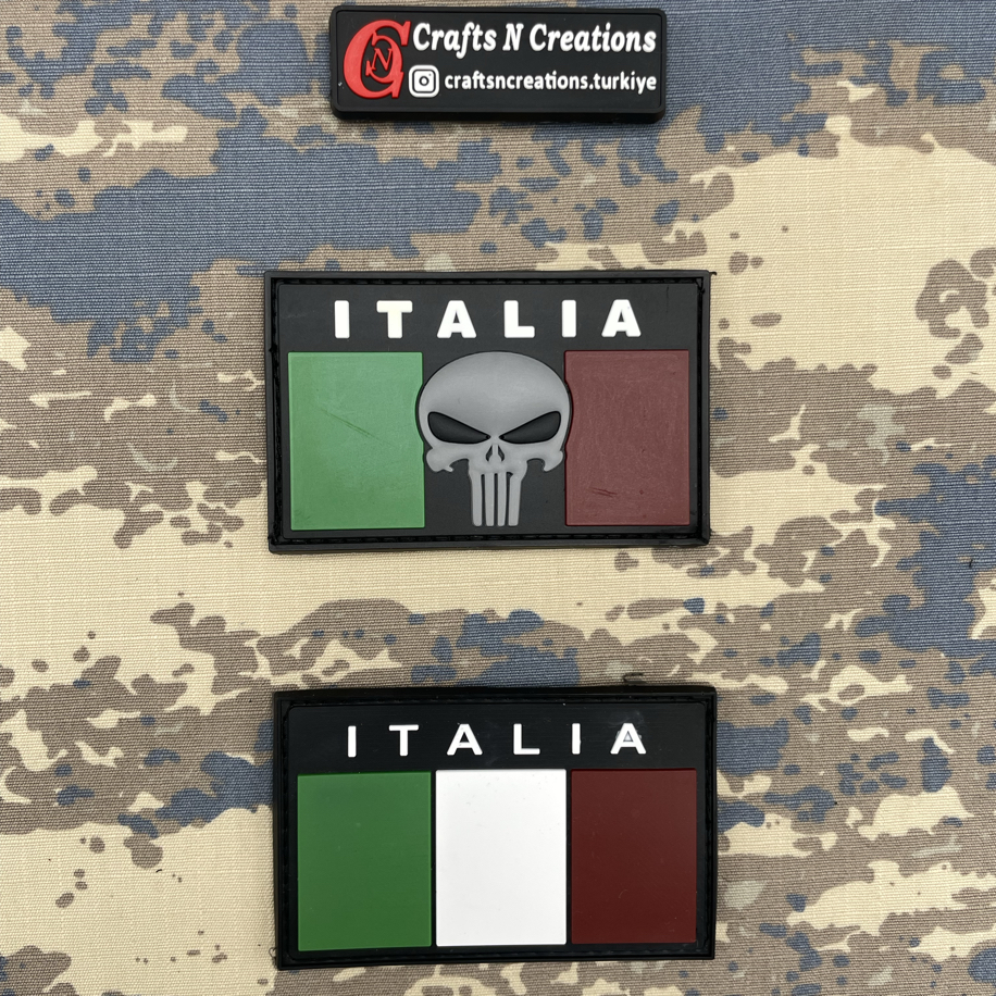 Italy flag patches set (2’li) | Crafts N Creations (Türkiye)