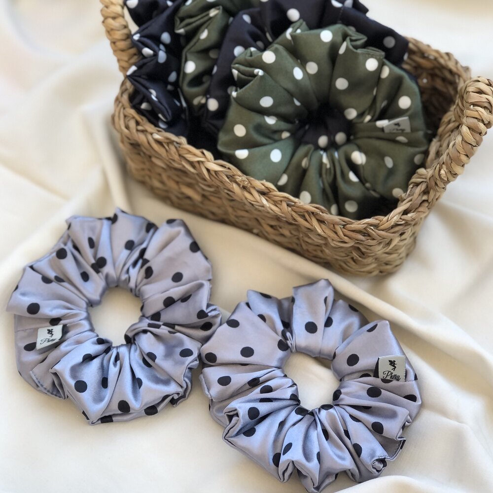 Lilac Dots | Phery Scrunchie