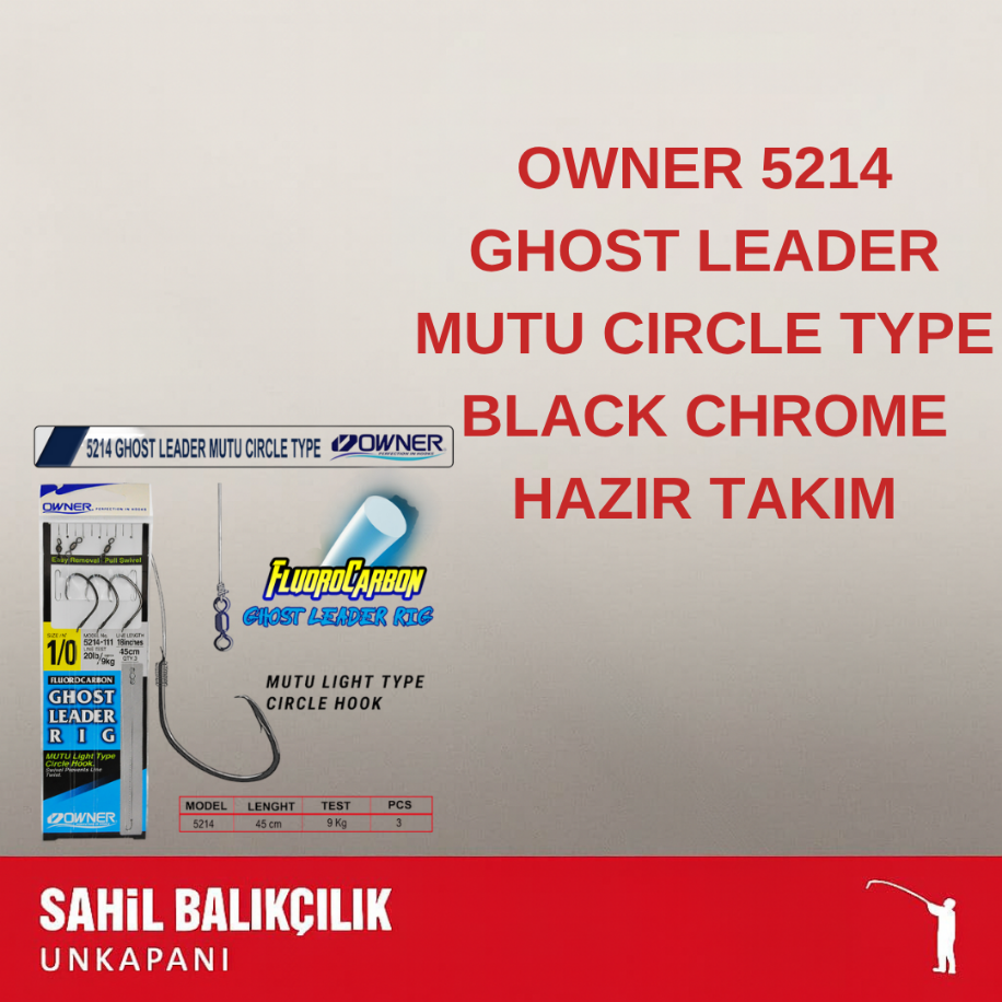 OWNER 5214 GHOST LEADER MUTU CIRCLE TYPE BLACK CHROME HAZIR TAKIM ...