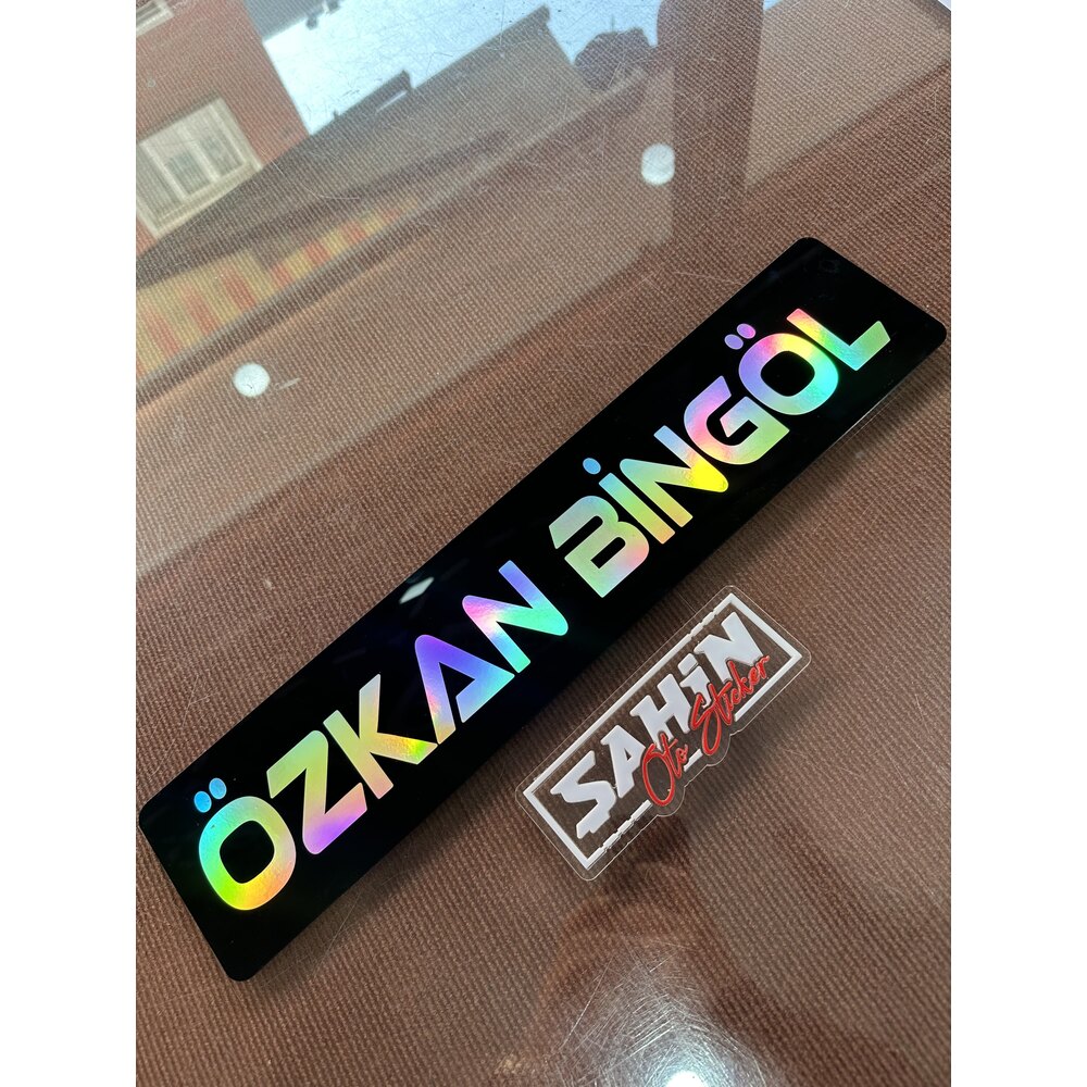 Hologram Dekor Plaka | Şahin Oto Sticker