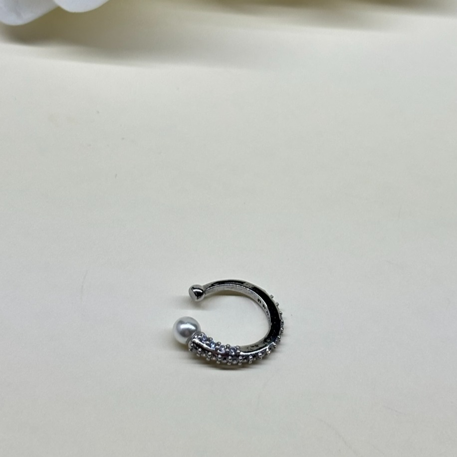 İNCİLİ MİNİMAL EARCUFF | SB Jewelry