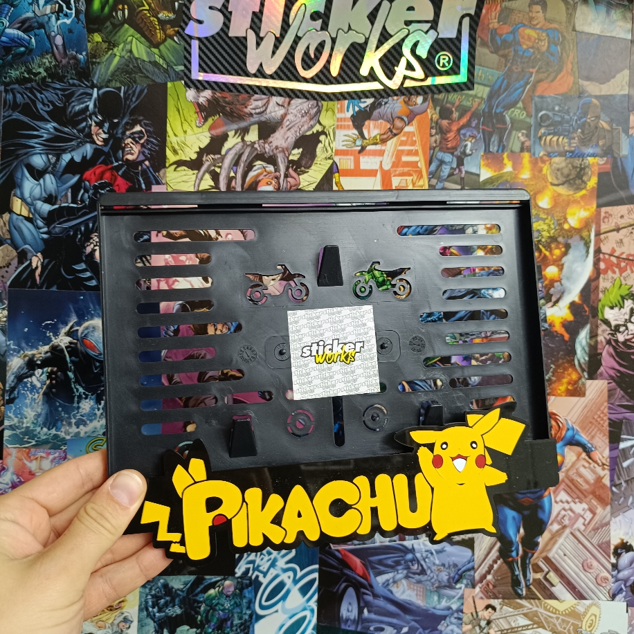 Pikachu Motosiklet Plakalık - Motor Plakalık | Sticker Works