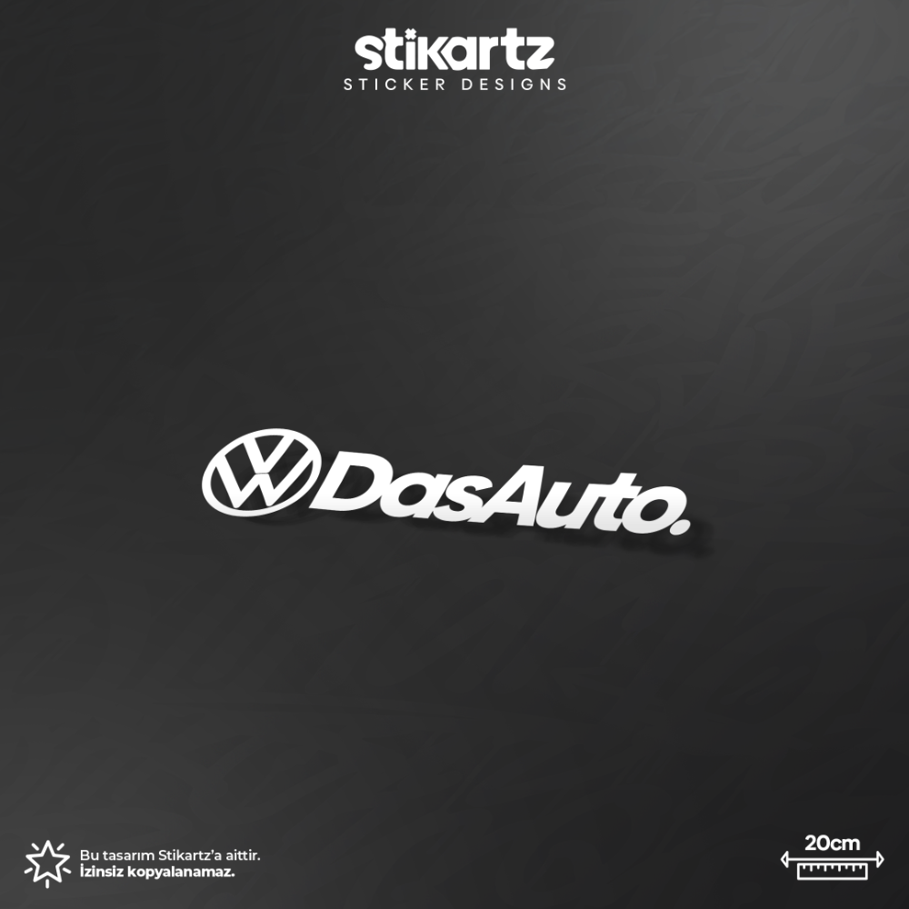 Volkswagen | Das Auto Sticker | Stikartz
