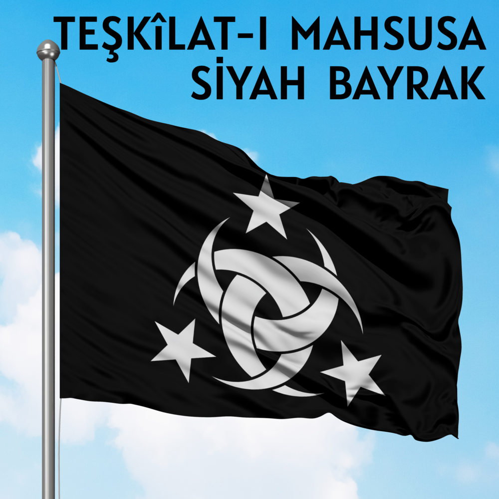 Teşkîlât-ı Mahsûsa Siyah Bayrak (50*75 cm) | Tarihsel Ürün