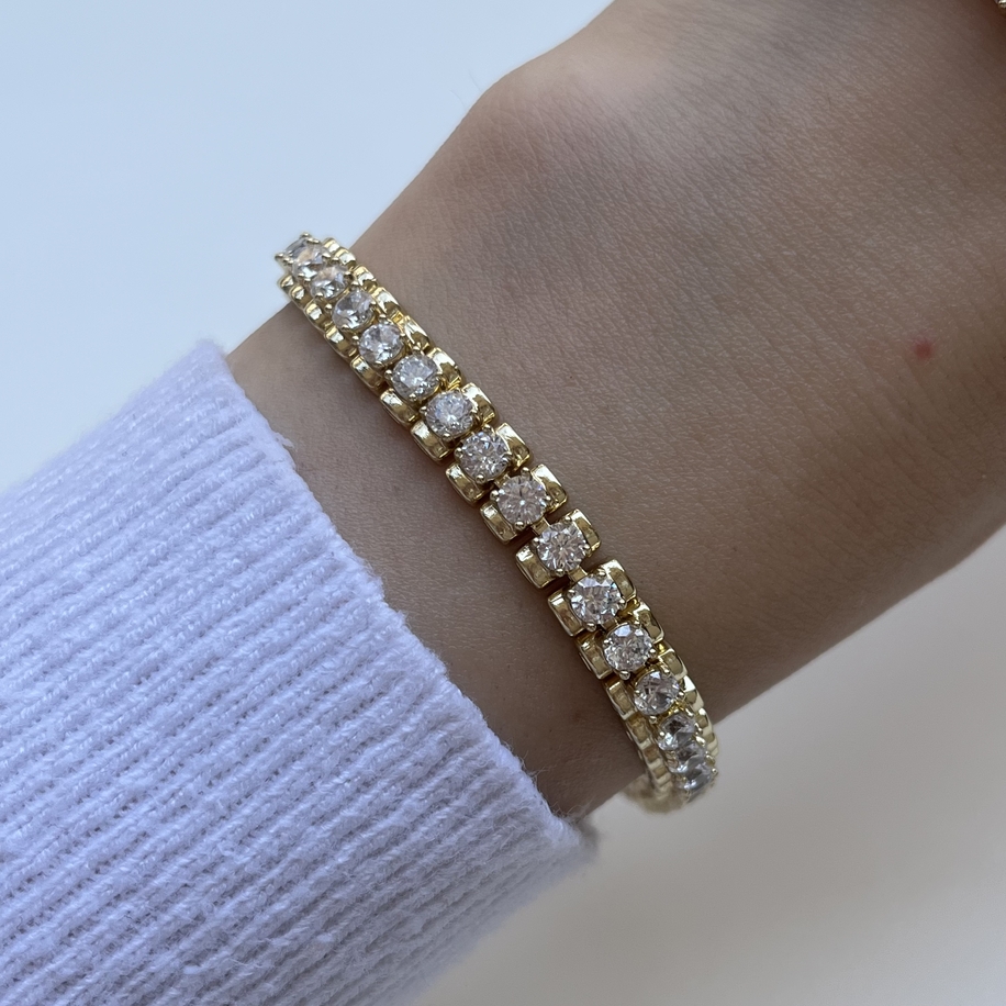 Premium Taşlı Ayarlanabilir Xuping Bileklik | TUVIA JEWELRY
