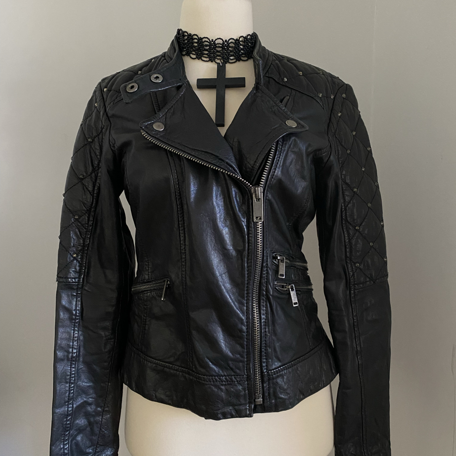 Grunge Leather Jacket | Vampiria Vintage