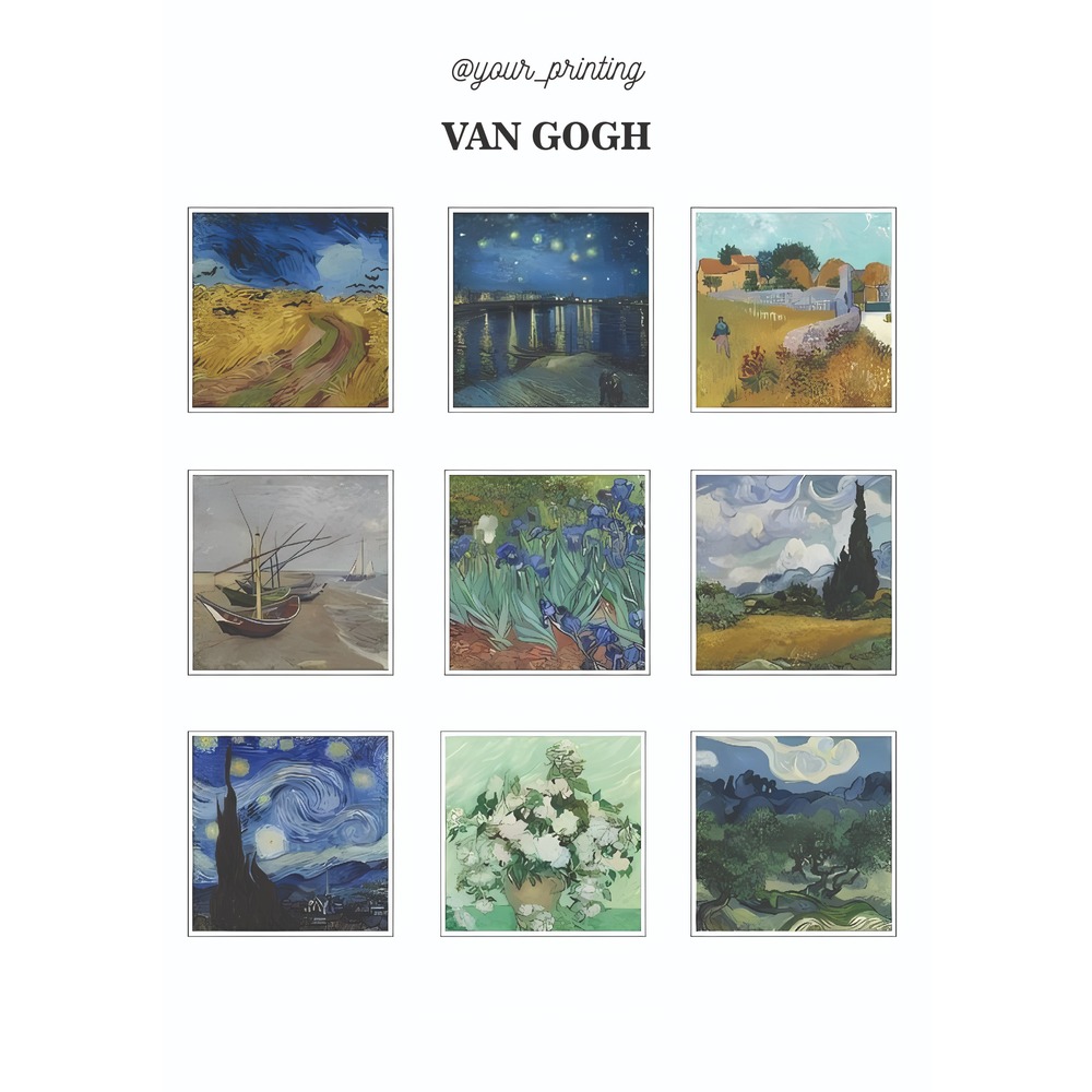 Van Gogh Sticker Seti | Your_printing