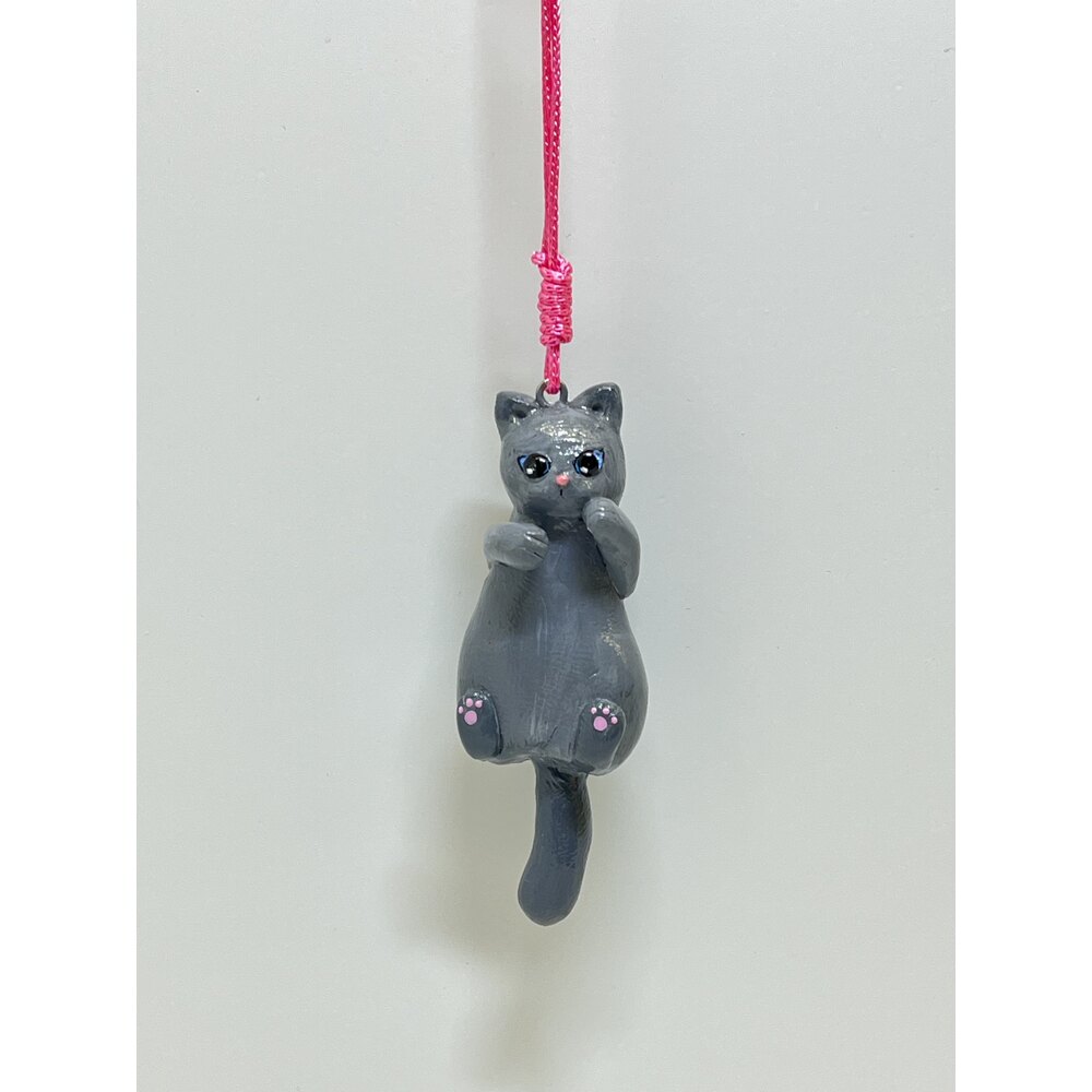 Sevimli Gri Kedicik Kolye | Zephia Store