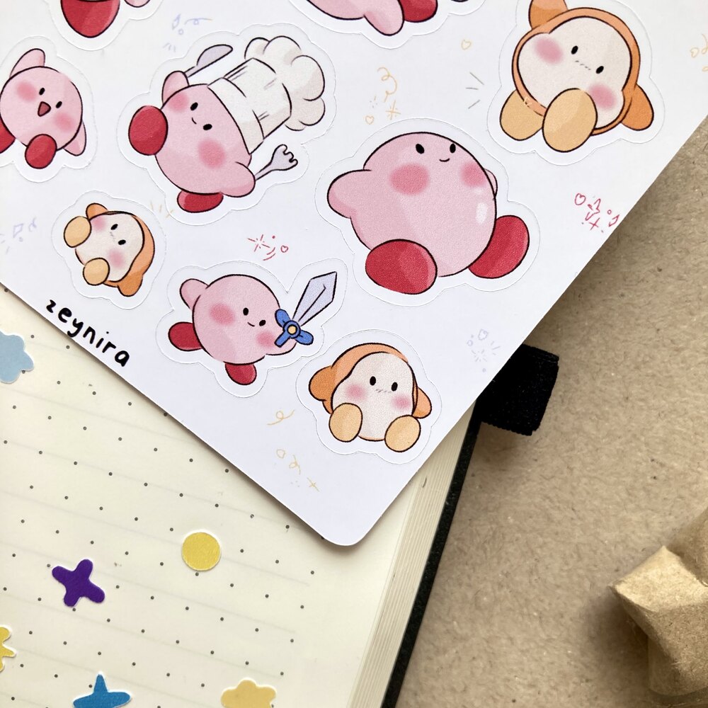 kirby sticker sheet | ZEYNİRA