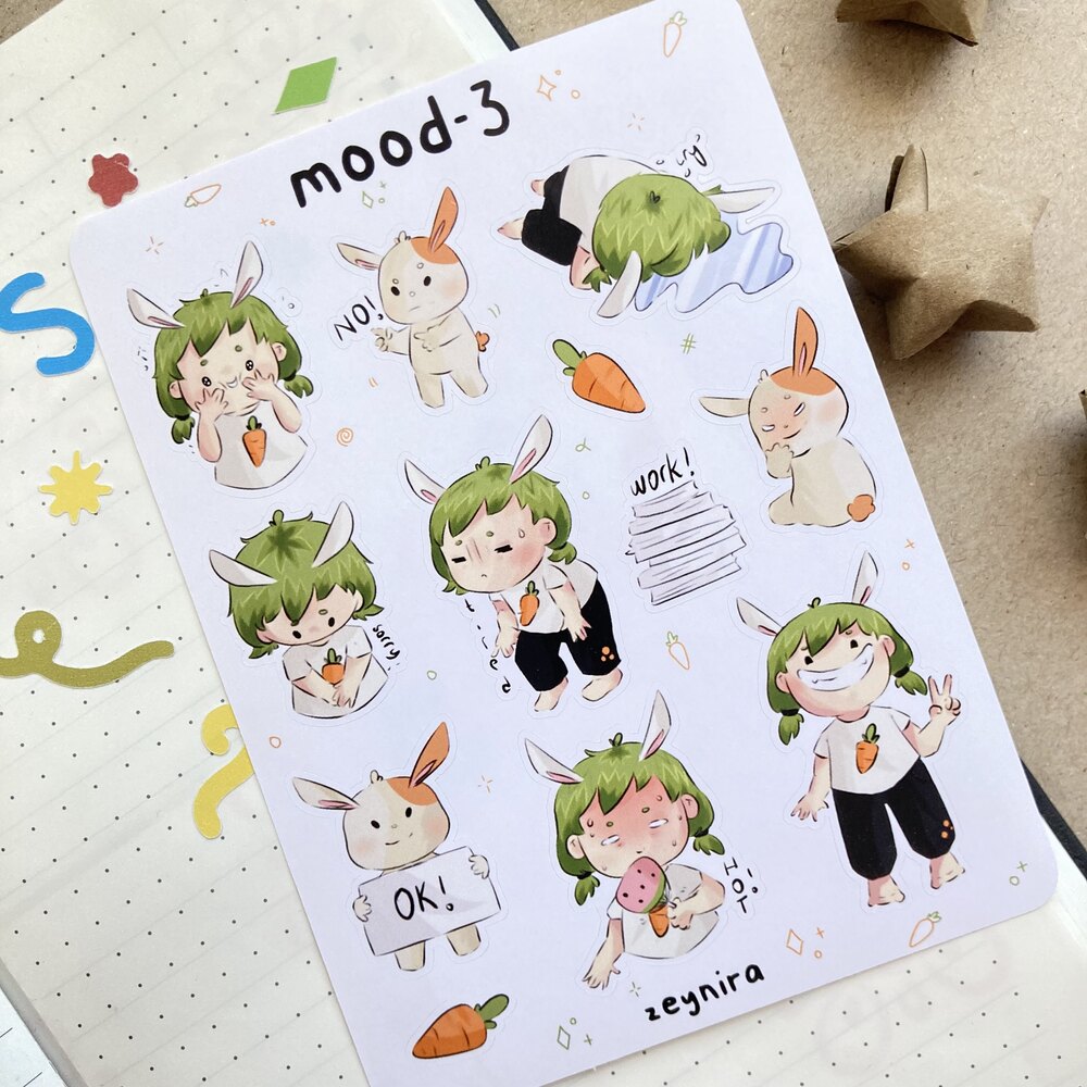mood 3 sticker sheet | ZEYNİRA