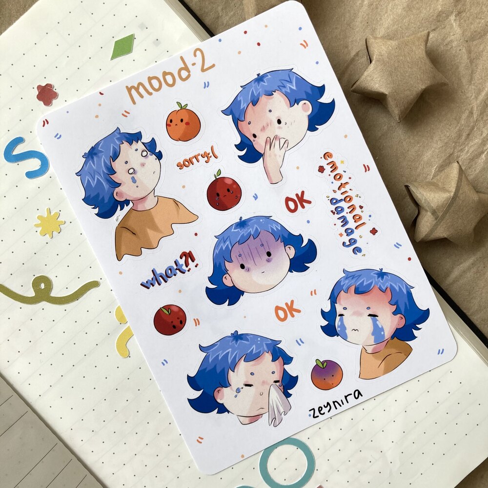 mood: emotional damage sticker sheet | ZEYNİRA