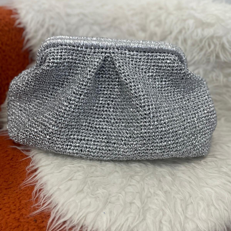 Violet Metalik İp Gizli Burslu Çanta | Elif Ayhan