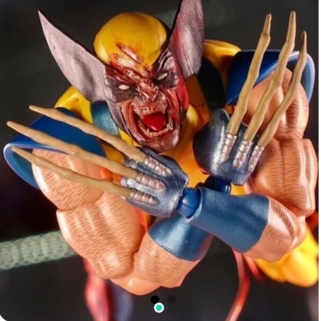 Mafex blue berserker Head and Real metal claws | Cavecollectors