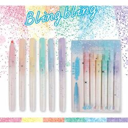 Chosch Kawaii Simli Parlak Yazan Pastel fosforlu kalem | Mini Kırtasiye