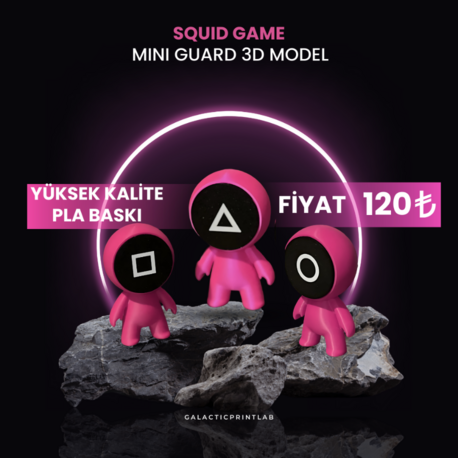 Squid Game Mini Guard 3D Model | GalacticPrintLab