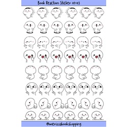 BOOK REACTION STICKER 01-03 | MERISABOOKSHOPPING